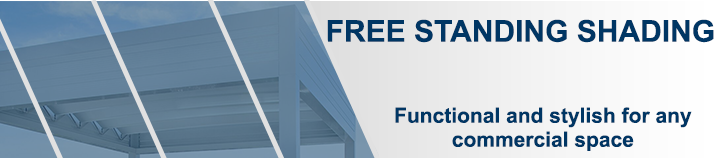 Commercial Free Standing Shade Awnings | Butterfly Awnings | Markilux ...
