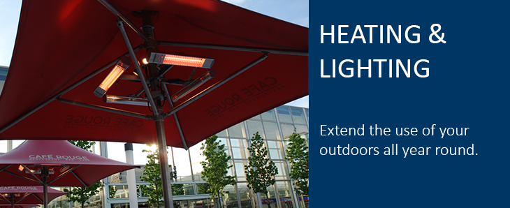 Awning Lighting & Heating Systems | from Samson Awnings