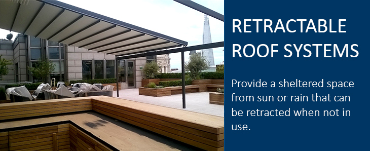 Commercial Retractable Roofs | Markilux Pergola & Gibus Med Isola Fly ...