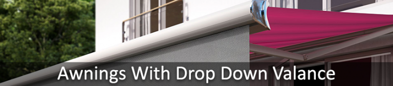 Awnings with Drop Down Valance | Markilux & Weinor Patio Awnings with ...