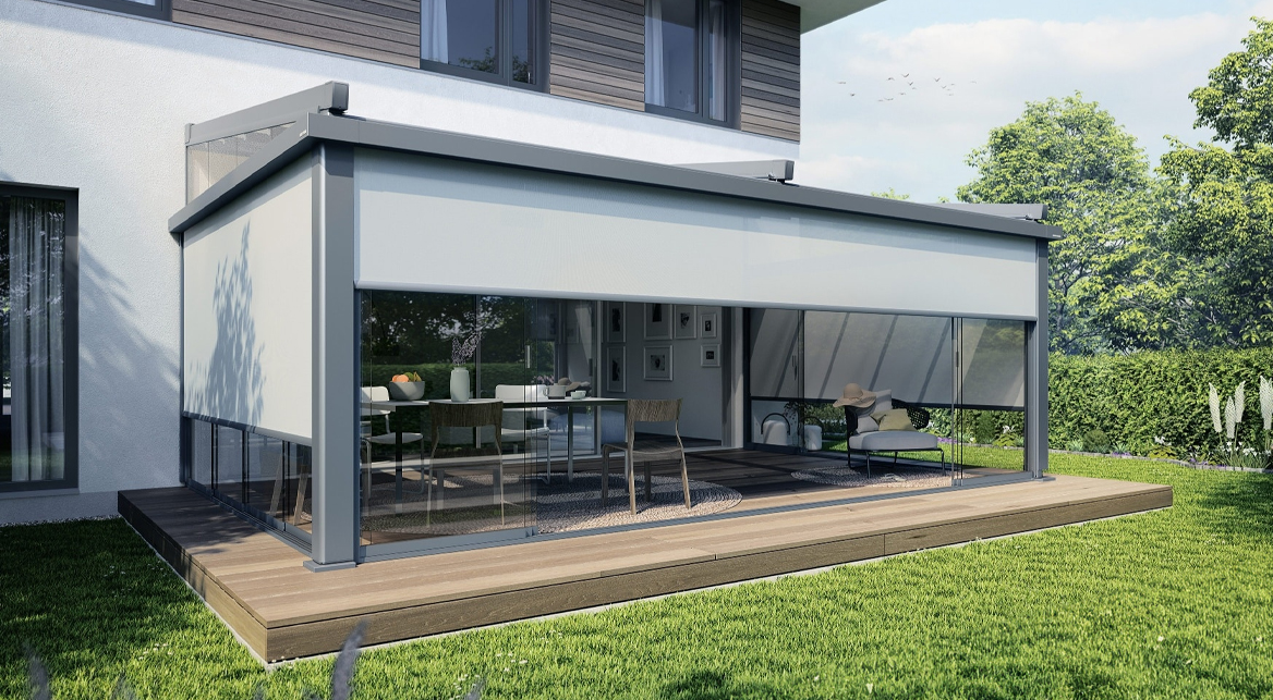 Glass Veranda | Bespoke Glass Verandas with Optional Glass Sides ...